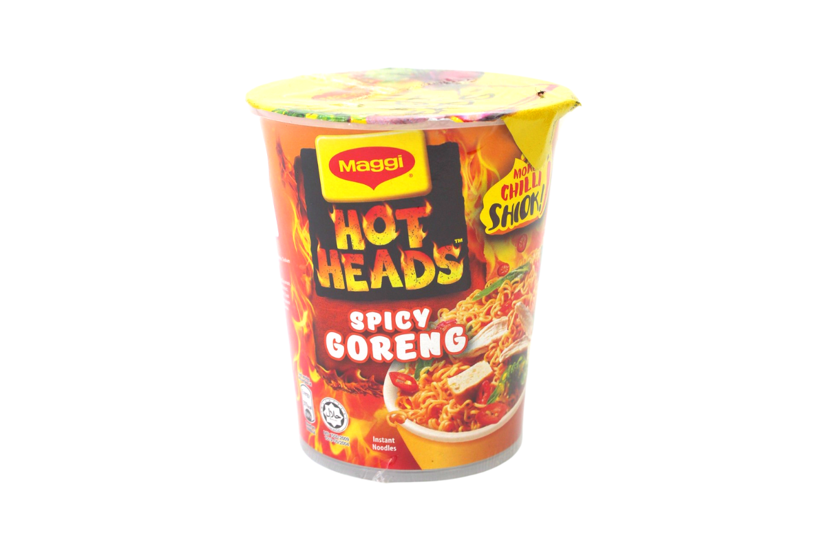 Maggi Hot Heads Cup Noodles Spicy Goreng 64g – uMart Singapore