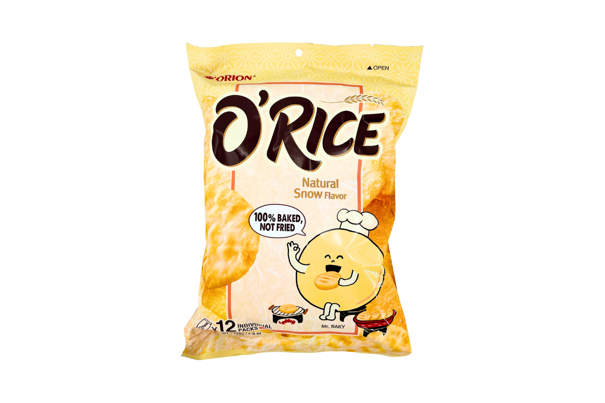 Orion O'Rice Baked Crackers Natural Snow 129g – uMart Singapore